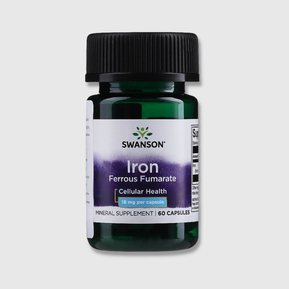 Swanson Iron Ferrous Fumarate - 60 capsules | Megapump