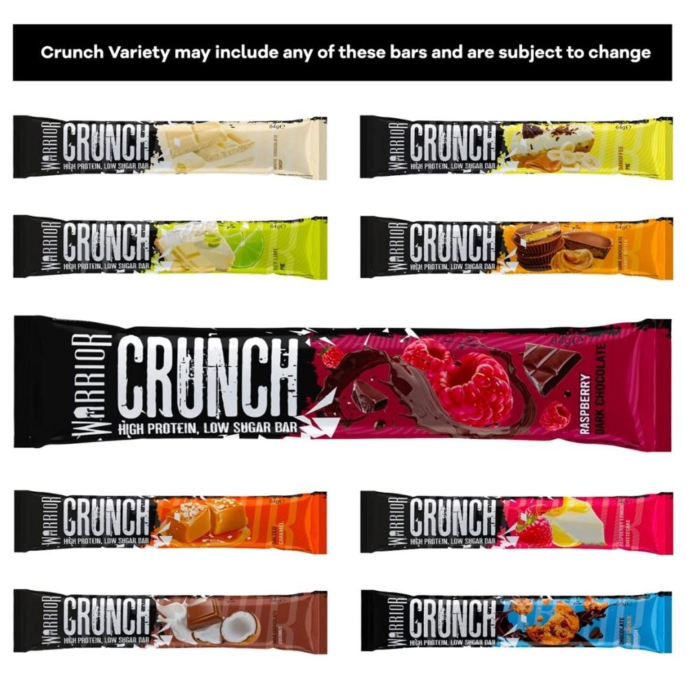 Warrior Crunch Protein Bars Box (12 x 64g) | Megapump